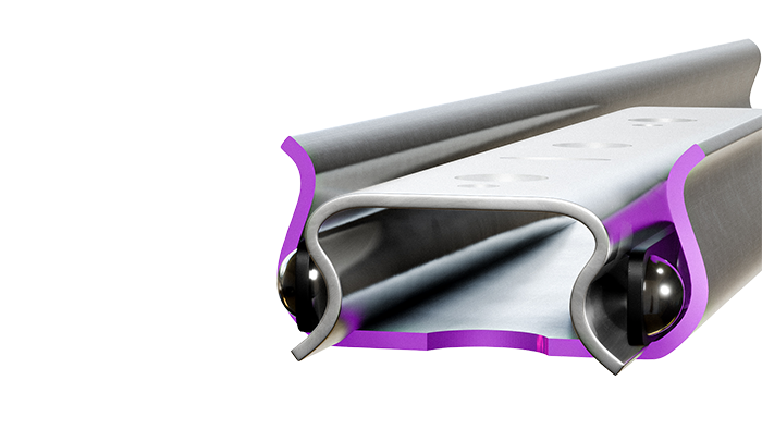 Guide on linear motion bearings