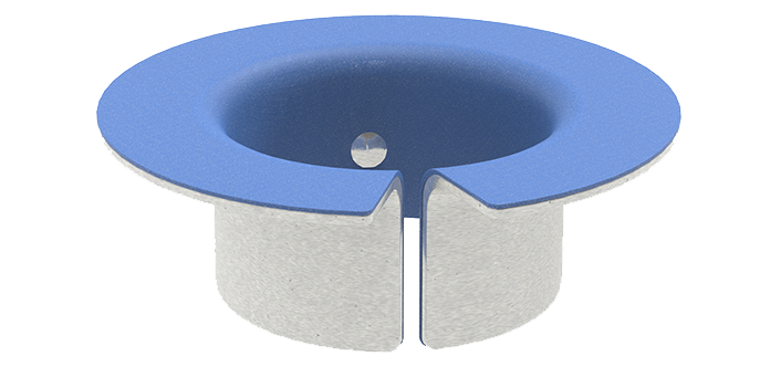 Plain bearings for e-coating