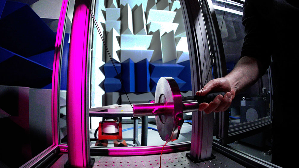 EQYO's semi-anechoic chamber